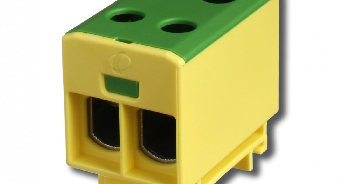 Universal terminal block OTL 35/1x2 green yellow | ElektroBecov.cz