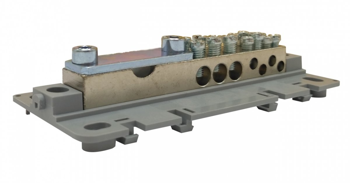 Equipotential terminal EPS 4 B without cover - grey | ElektroBecov.cz