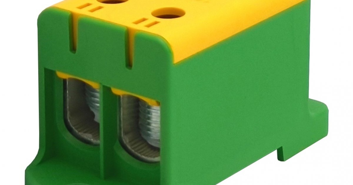 Universal terminal block ETB 95/1x2 green yellow | ElektroBecov.cz